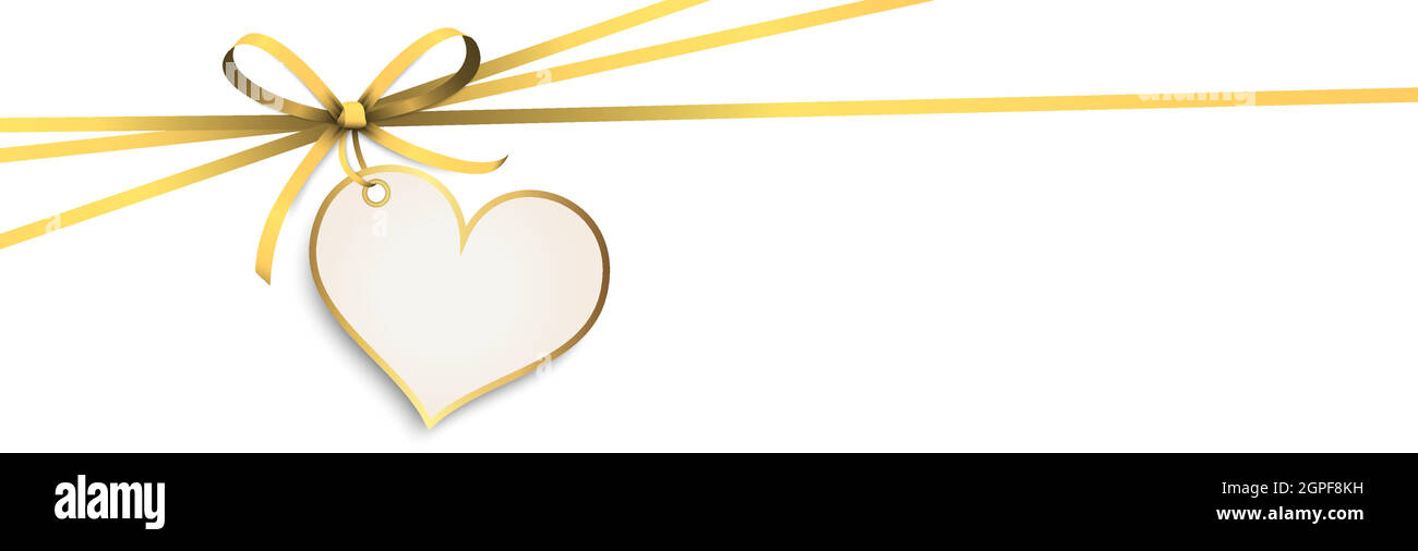 Gold ribbon eps hi-res stock photography and images - Alamy