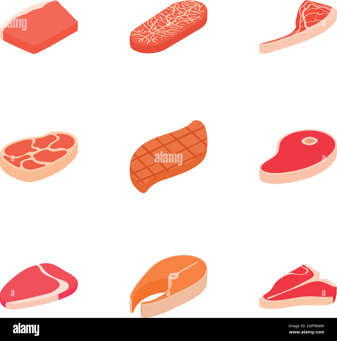 Lamb icons set cartoon Stock Vector Images - Alamy