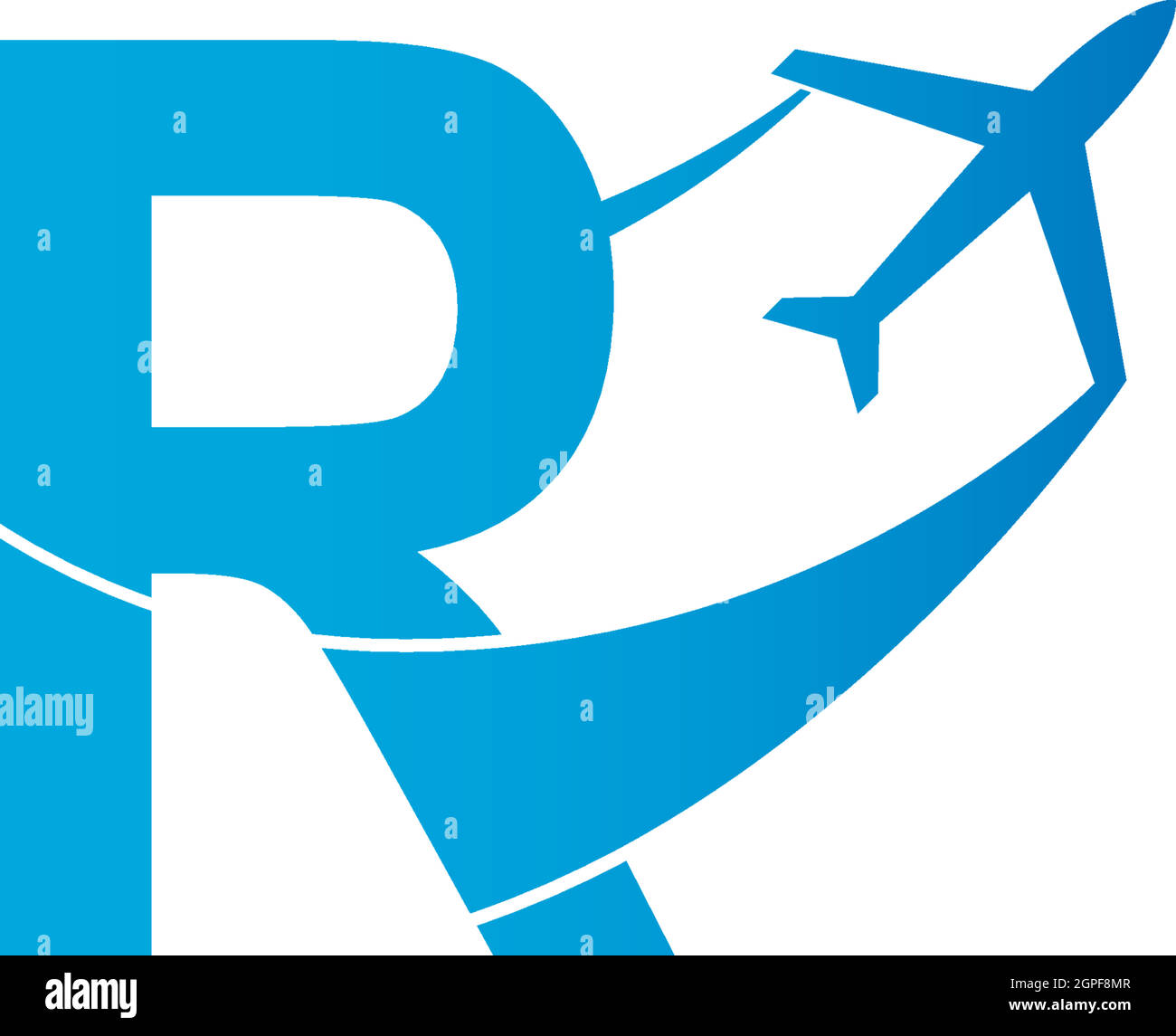 Letter R with plane logo icon design vector illustration Stock Vector ...