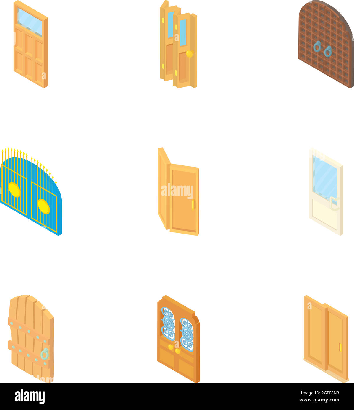 Cartoon door hi-res stock photography and images - Alamy