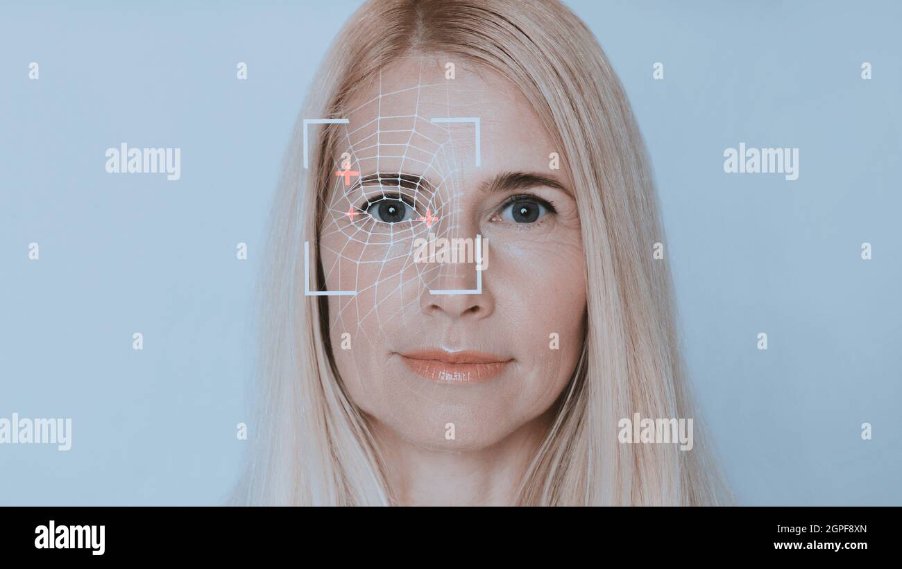 Eye iris authentication identification hi-res stock photography and ...