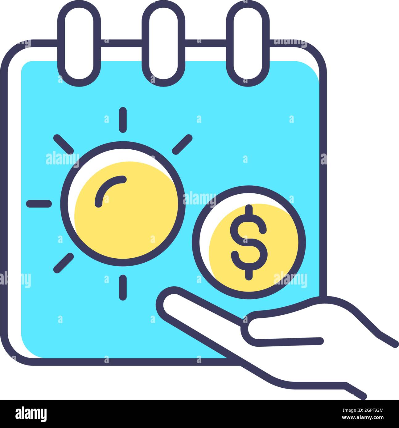 Unlimited PTO RGB color icon Stock Vector Image & Art - Alamy