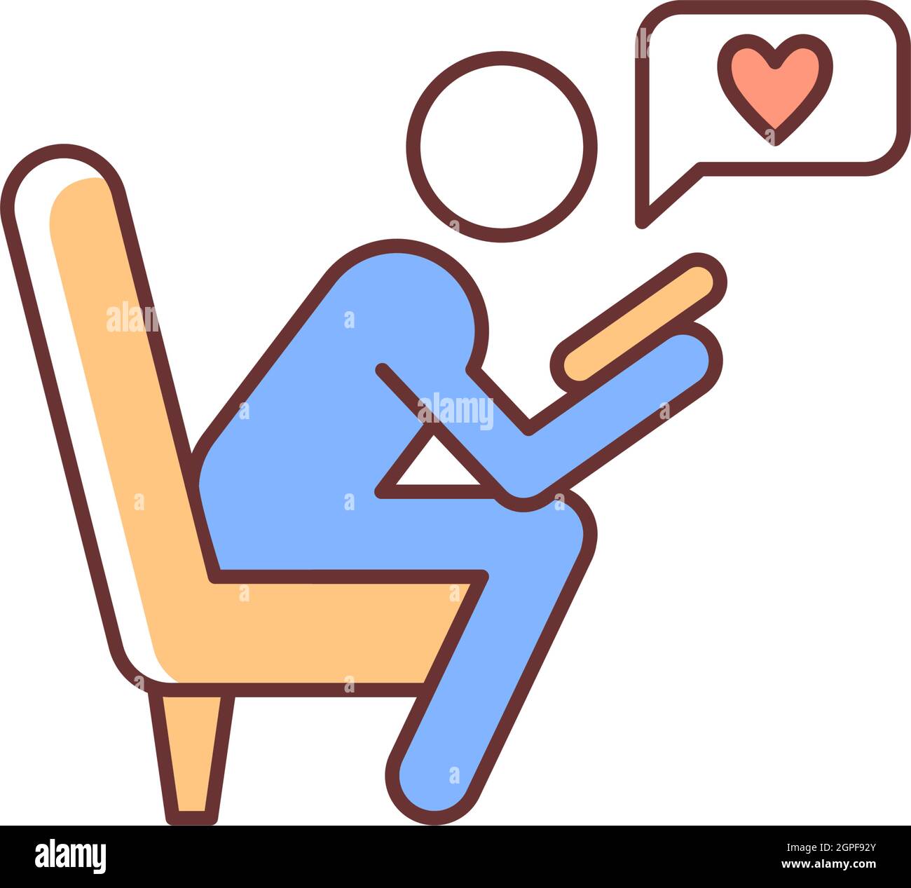 Check social network RGB color icon Stock Vector Image & Art - Alamy