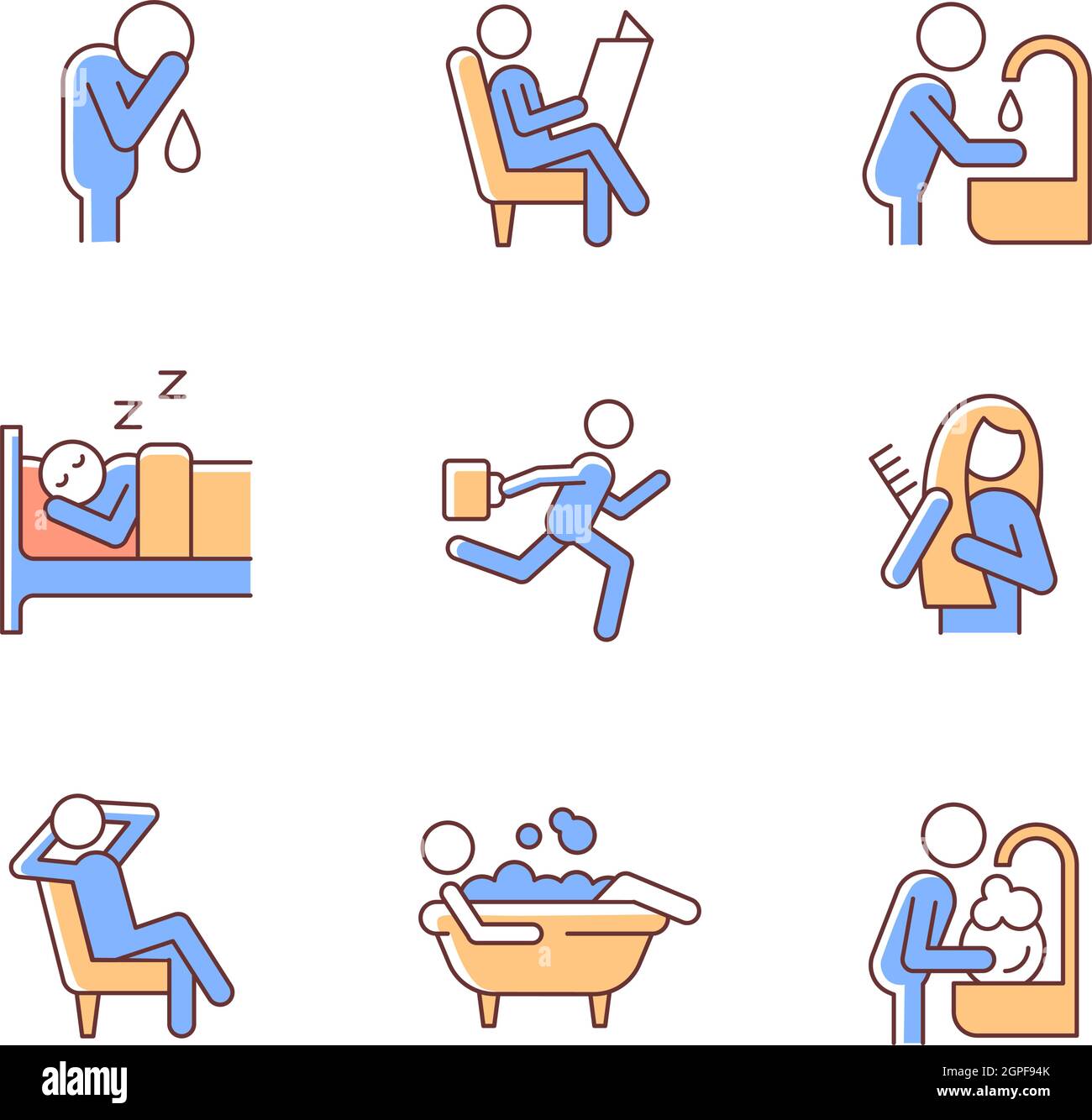 Activity of daily living Stock Vector Images - Alamy