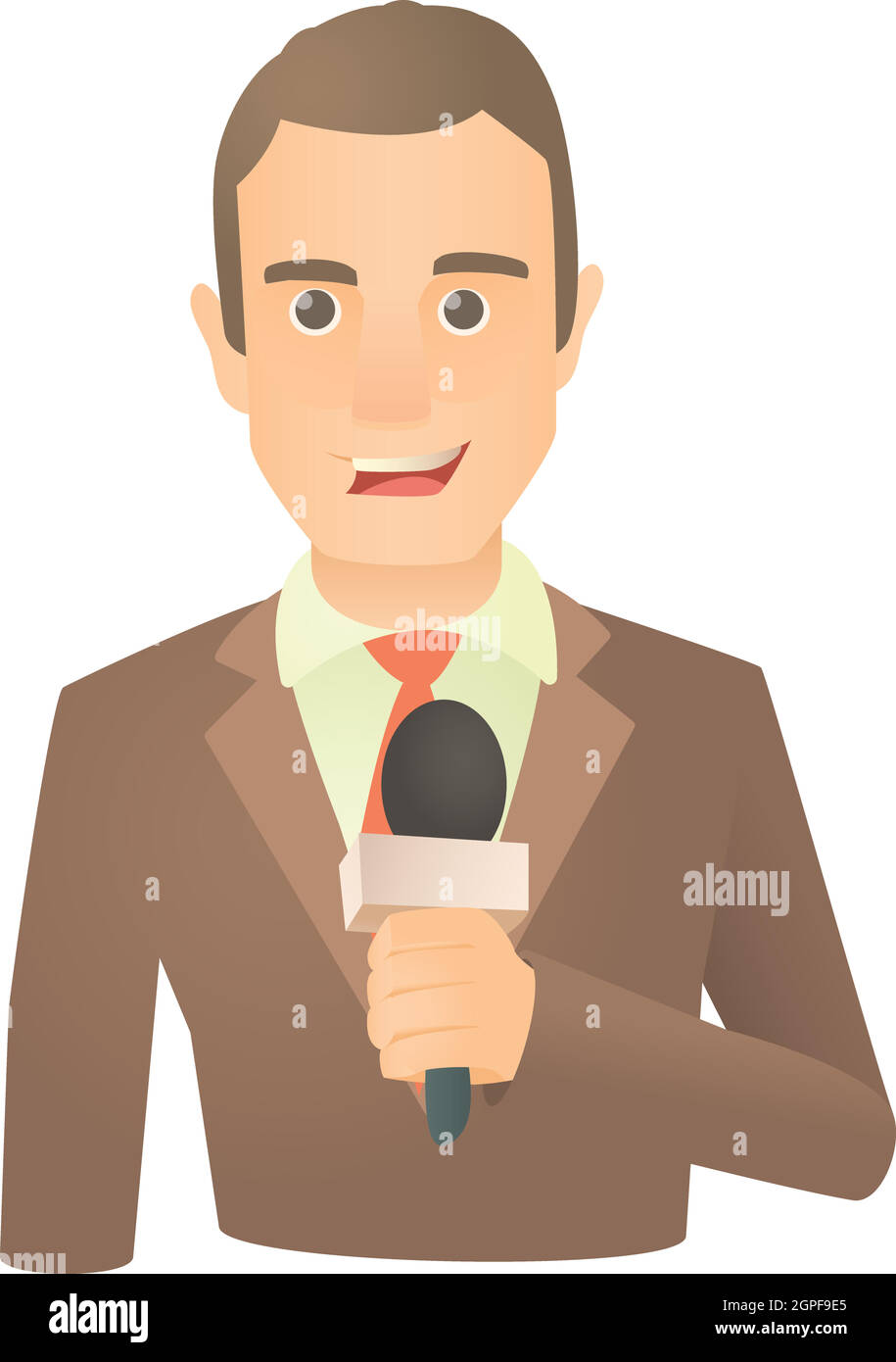 Male presenter Stock Vector Images - Alamy