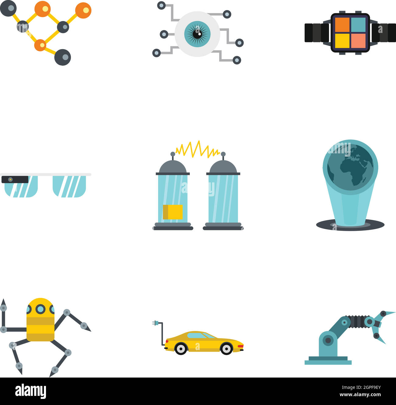 Latest electronic devices icons set, flat style Stock Vector Image ... Latest electronic devices icons set, flat style Stock Vector Image ...