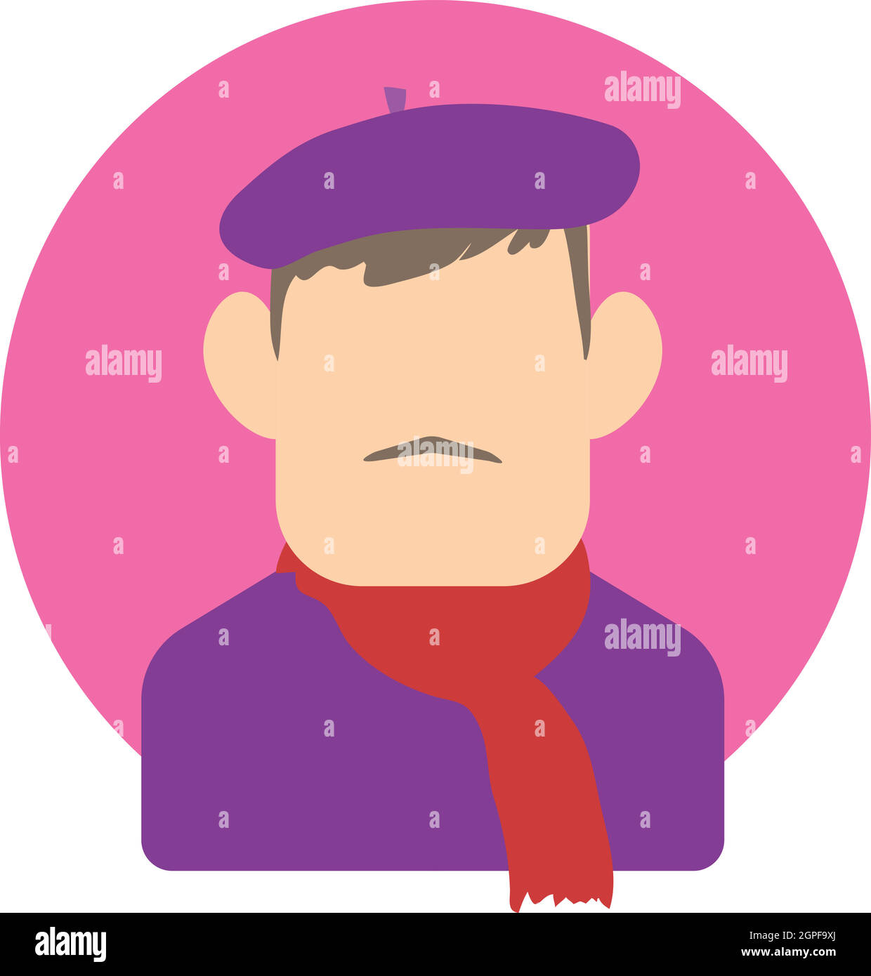 Default man icon flat Stock Vector Images - Alamy