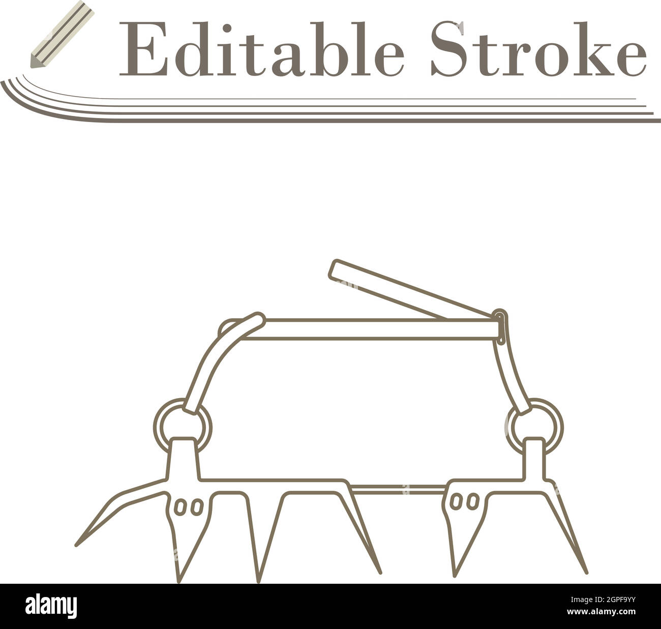 Alpinist Crampon Icon Stock Vector Image & Art - Alamy