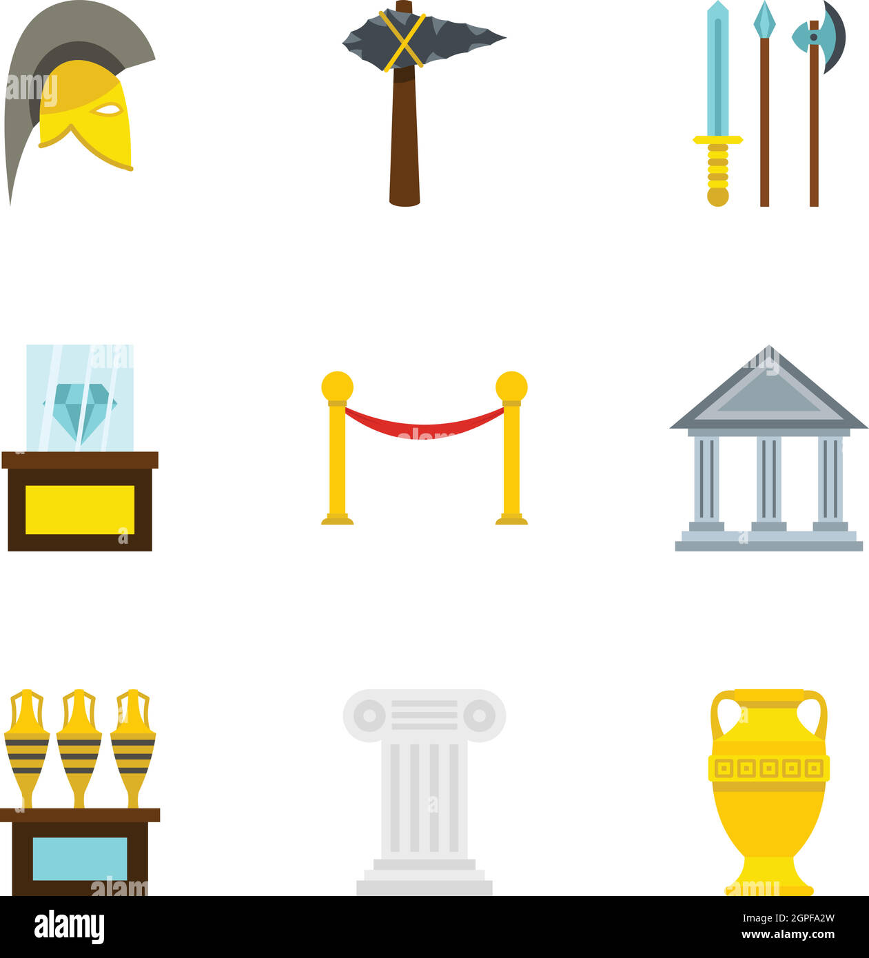 Visit museum flat design Stock Vector Images - Alamy