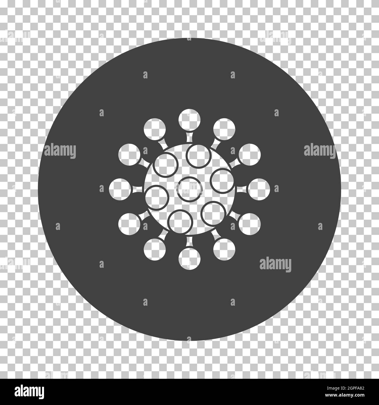Coronavirus bacteria icon medical Black and White Stock Photos & Images ...