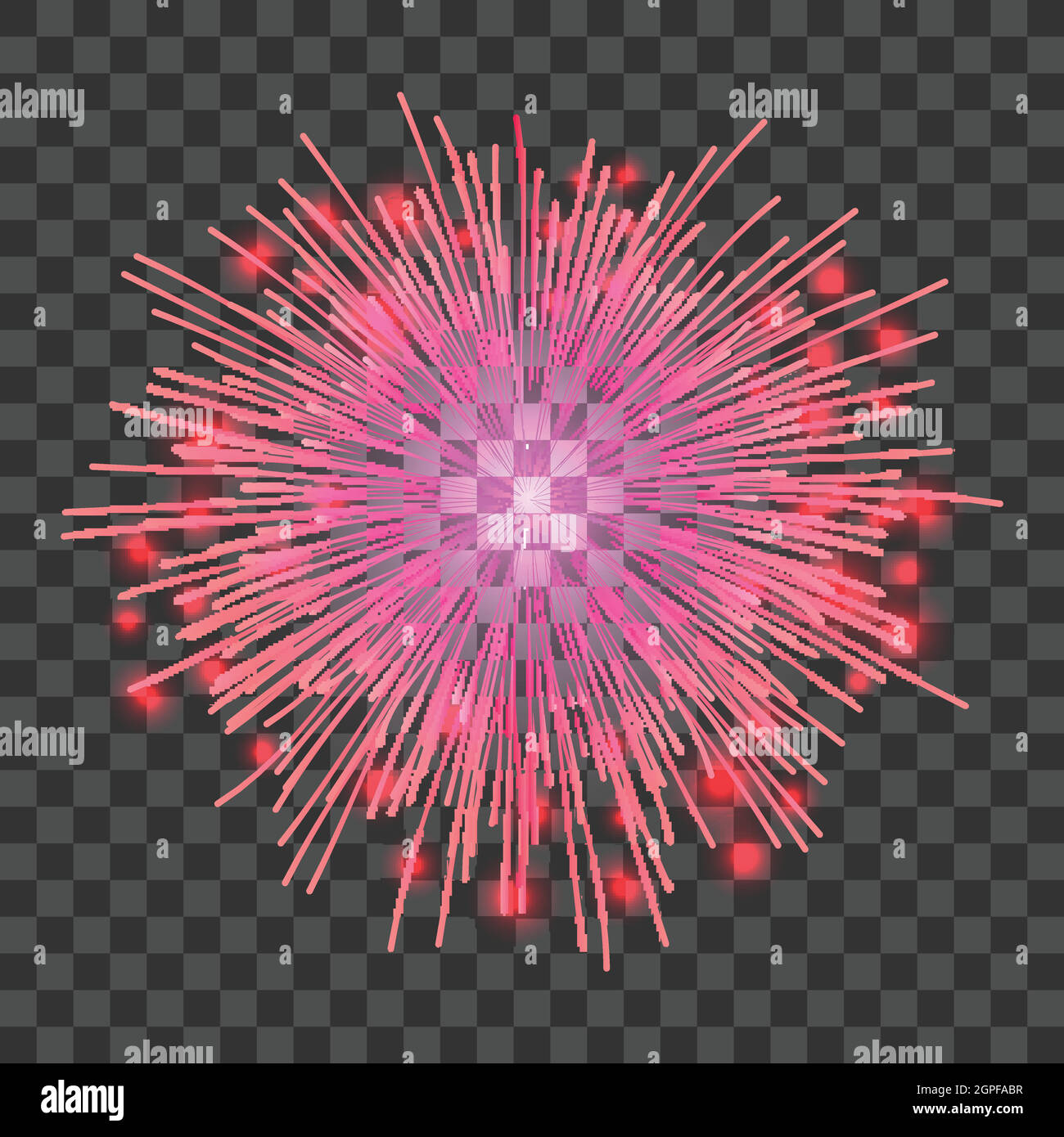 Red firework icon, realistic style Stock Vector Image & Art - Alamy