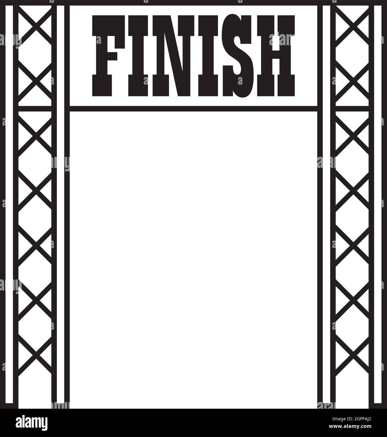 Arrival at the finish Stock Vector Images - Alamy