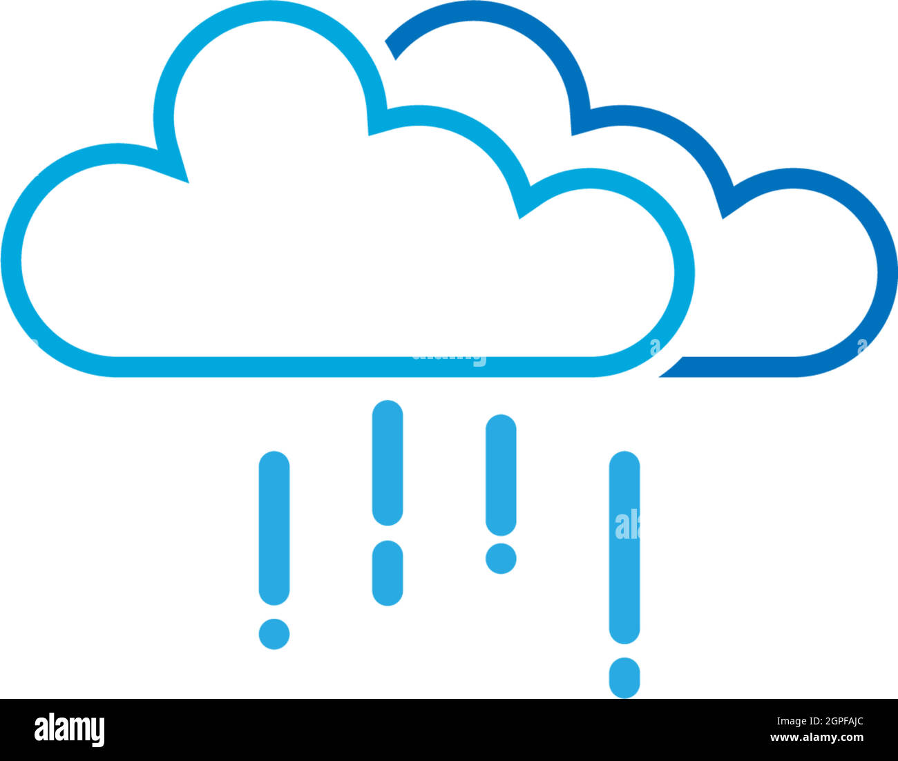 Cloud sky rainy nature Cut Out Stock Images & Pictures - Alamy
