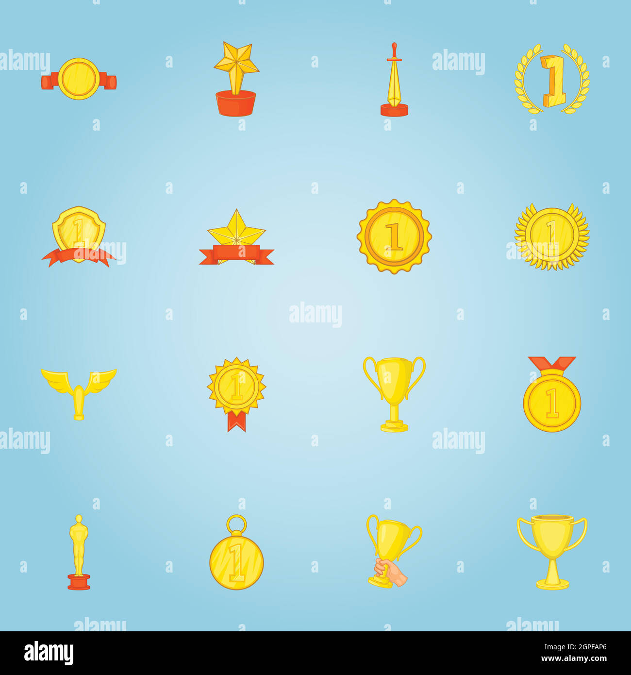 Cartoon set shield game Stock Vector Images - Alamy