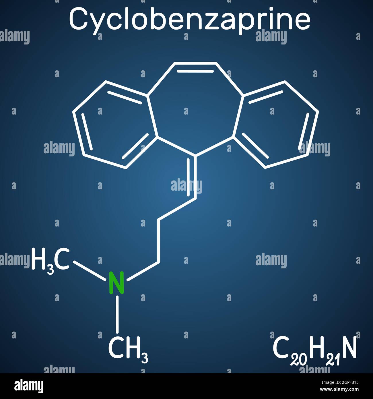 Cyclobenzaprine molecular Stock Vector Images - Alamy