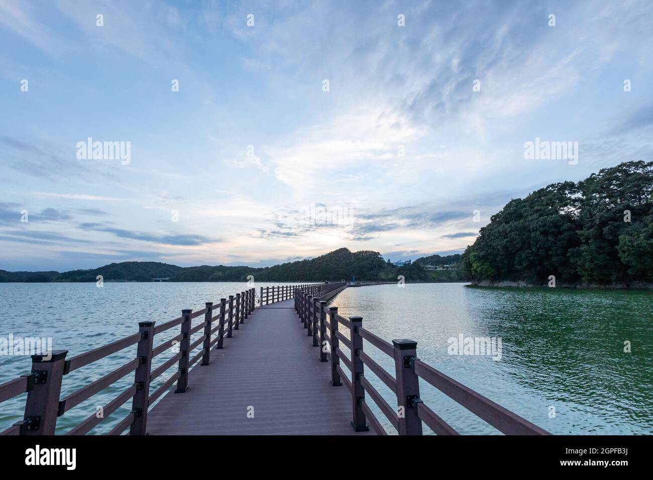Seonseong waterway on the reservoir in Andong-si, Korea Stock Photo - Alamy