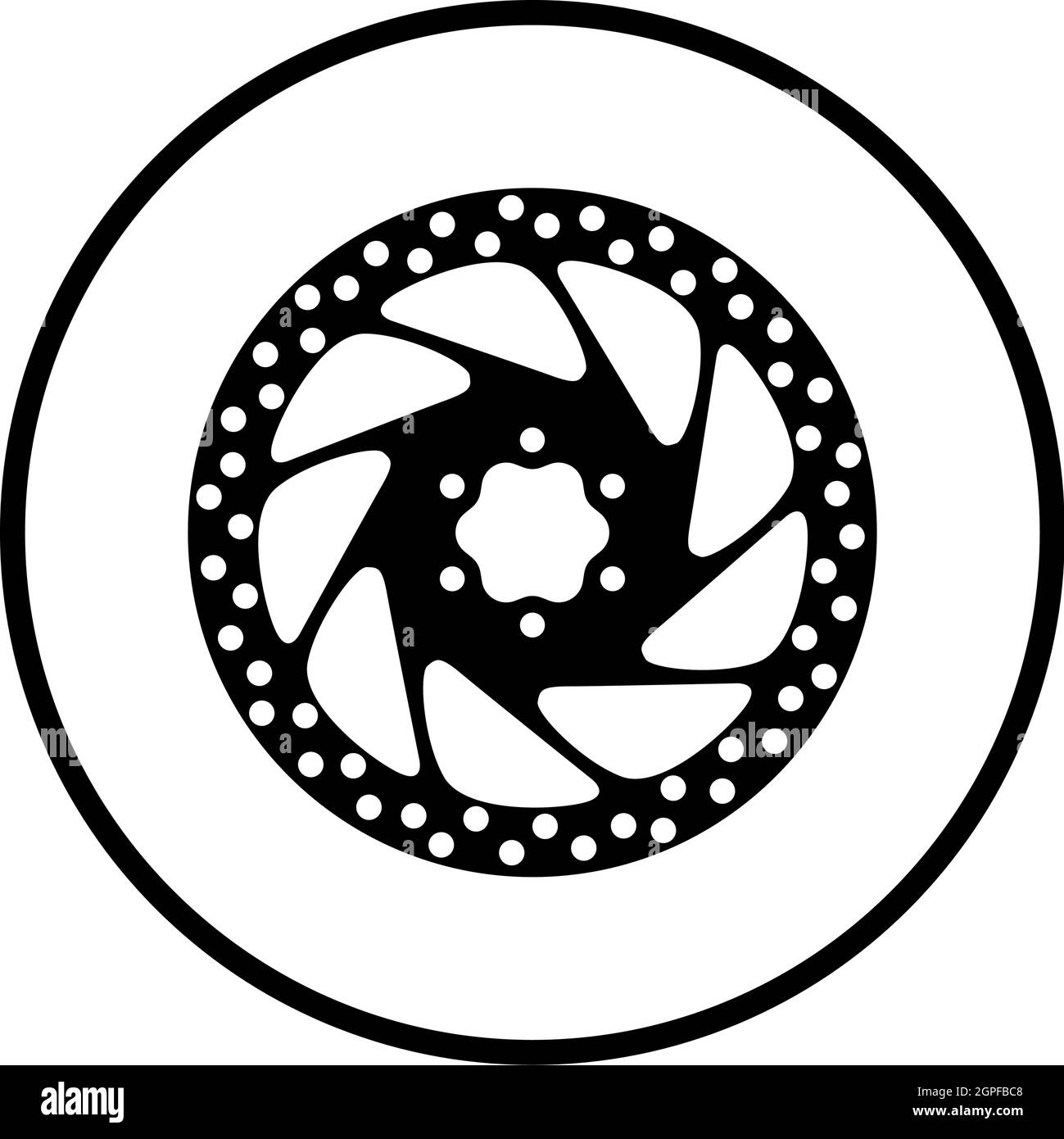 Bike Brake Disc Icon Stock Vector Image & Art - Alamy