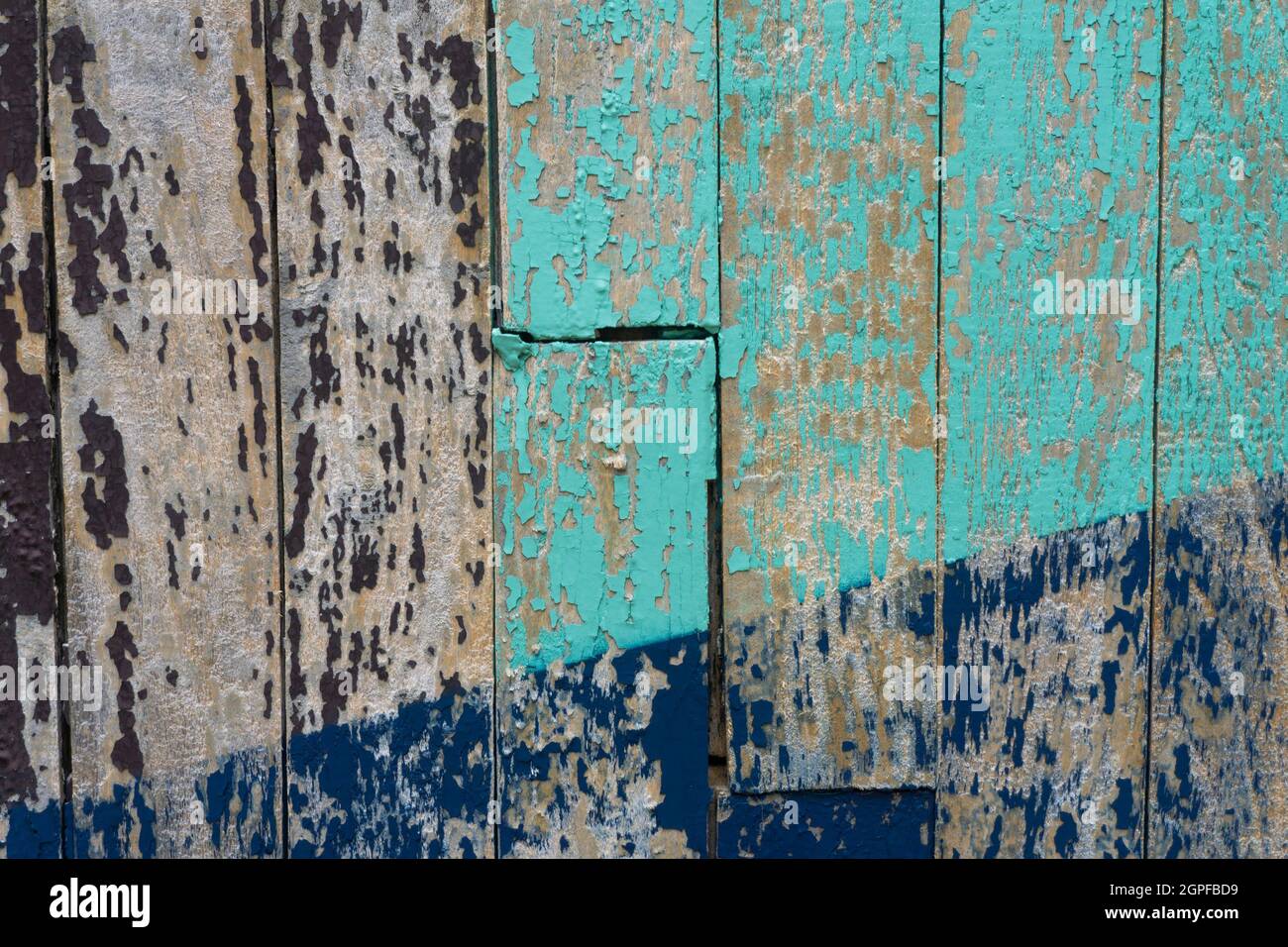 Colourful distressed wooden texture background painted blue Stock Photo ...