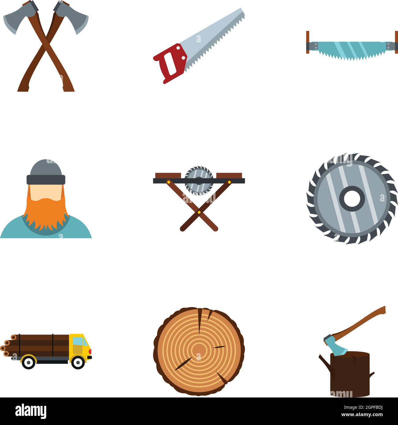 Sawing wood Cut Out Stock Images & Pictures - Alamy