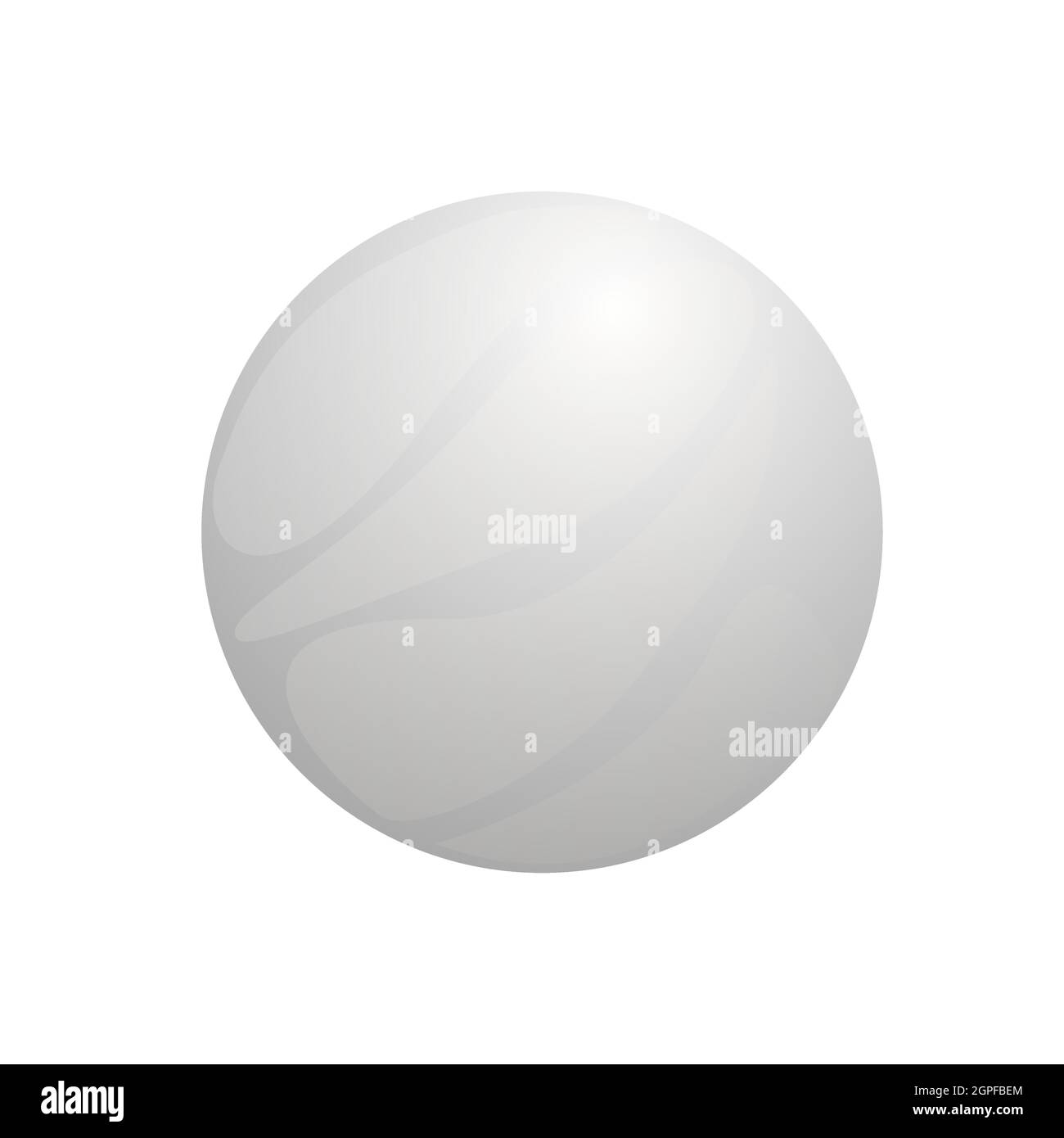 Vector Moon planet icon. Gradient colours, easy to recolour parts ...