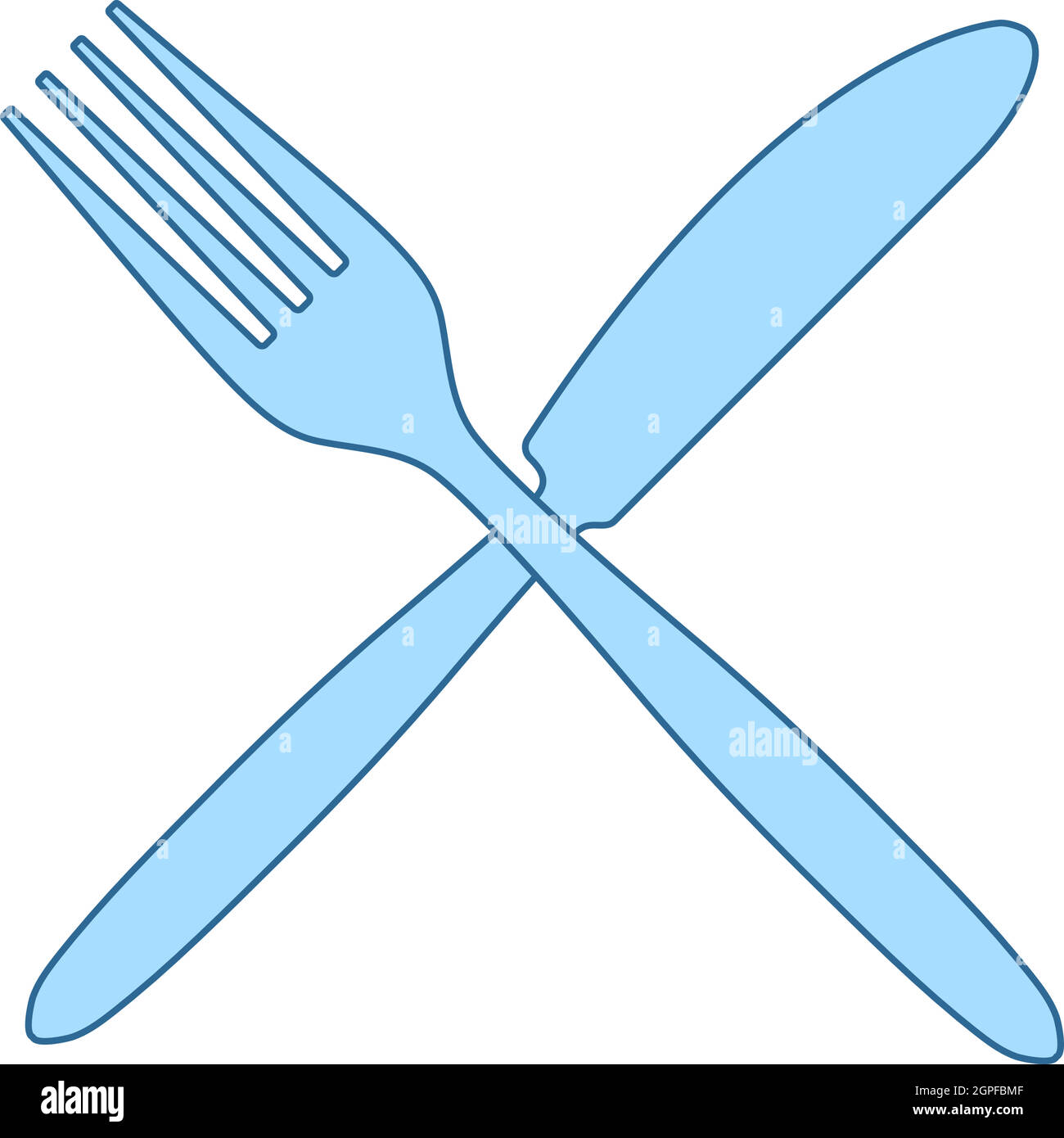 Fork And Knife Icon Stock Vector Image & Art - Alamy