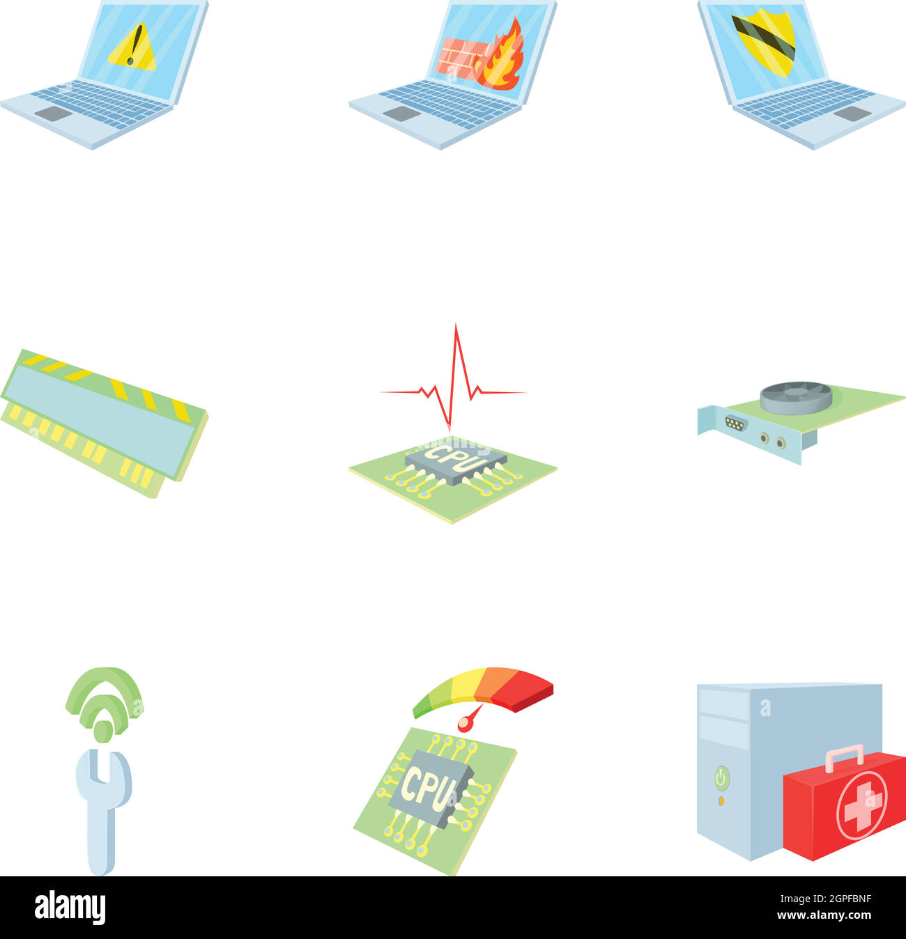 Cartoon computer hi-res stock photography and images - Alamy