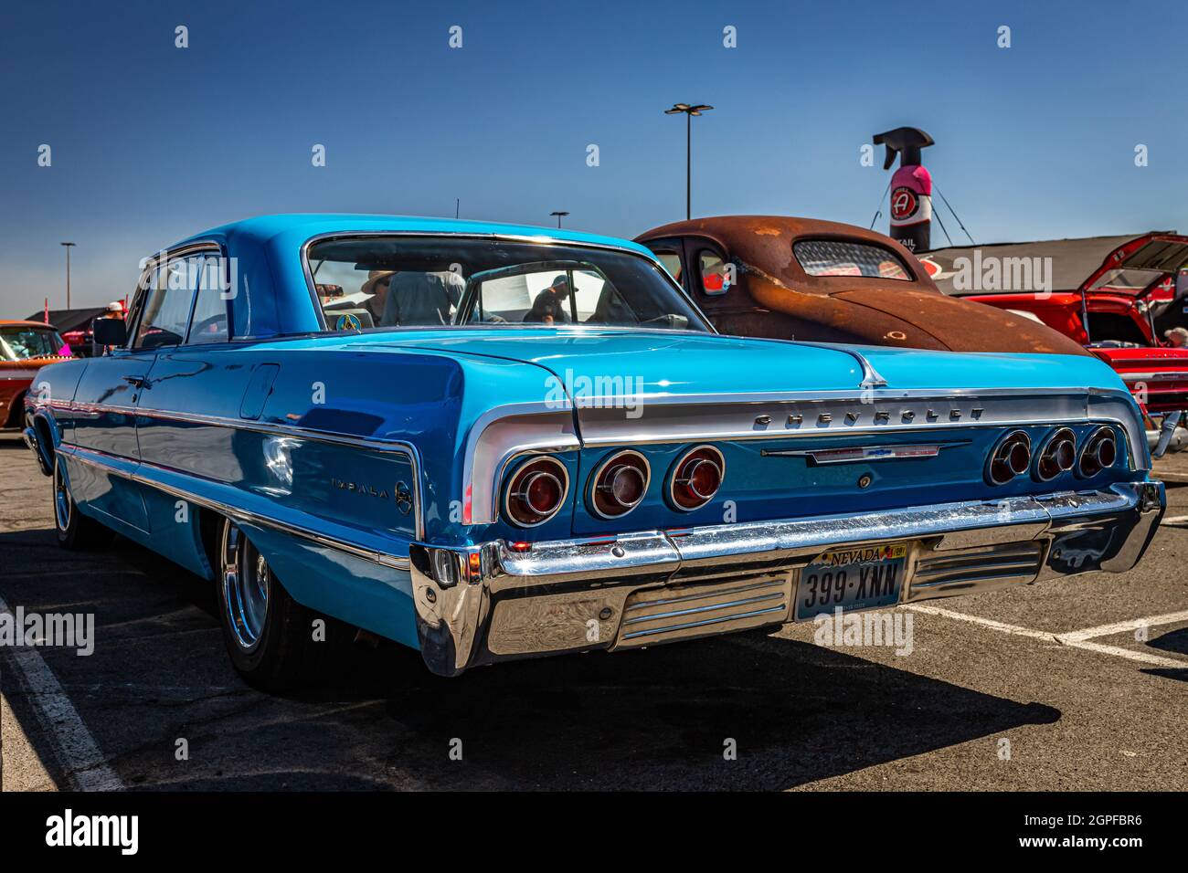 Reno, NV - August 4, 2021: 1964 Chevrolet Impala Sport Coupe at a local ...