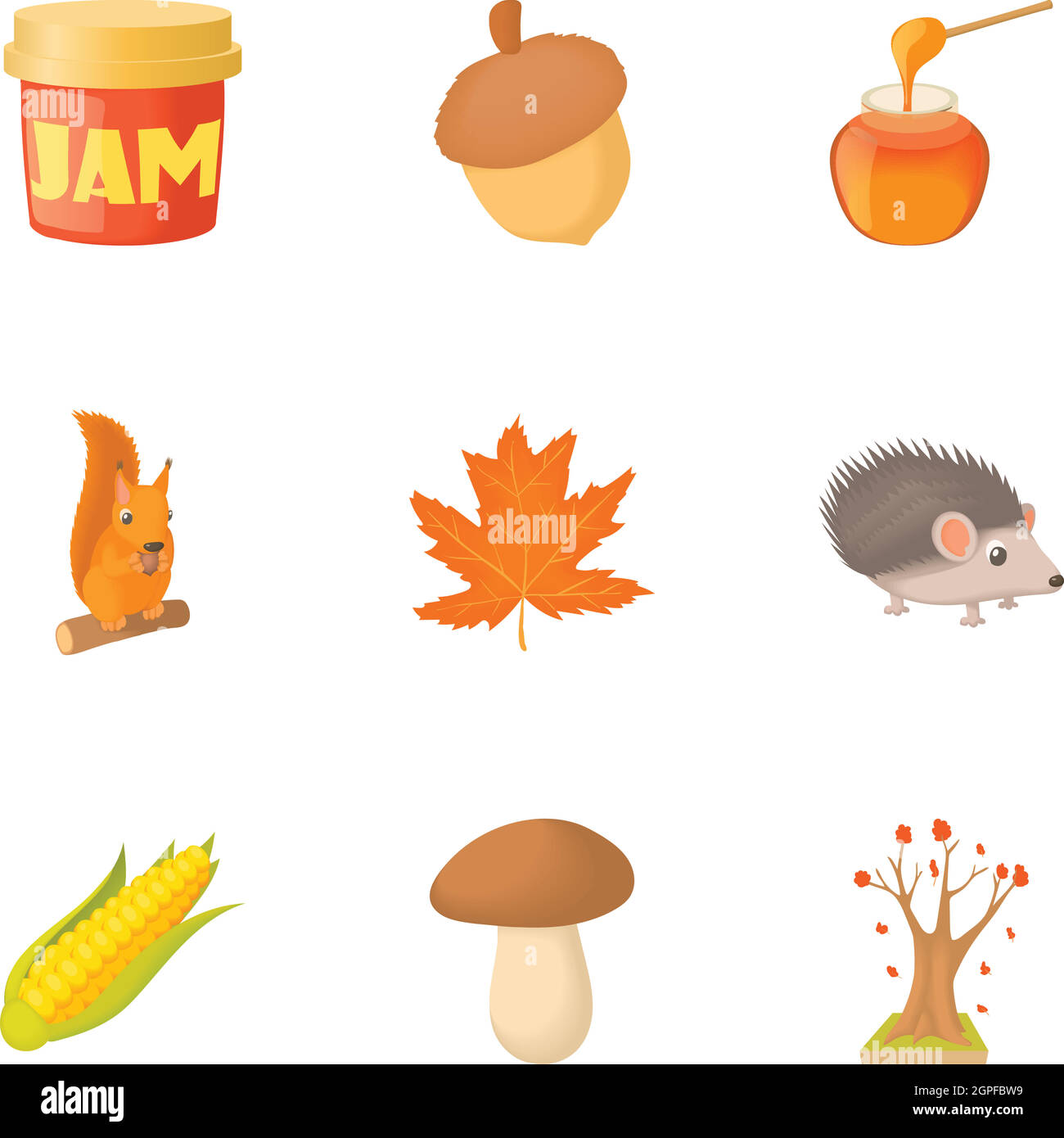 Cartoon autumn hi-res stock photography and images - Alamy