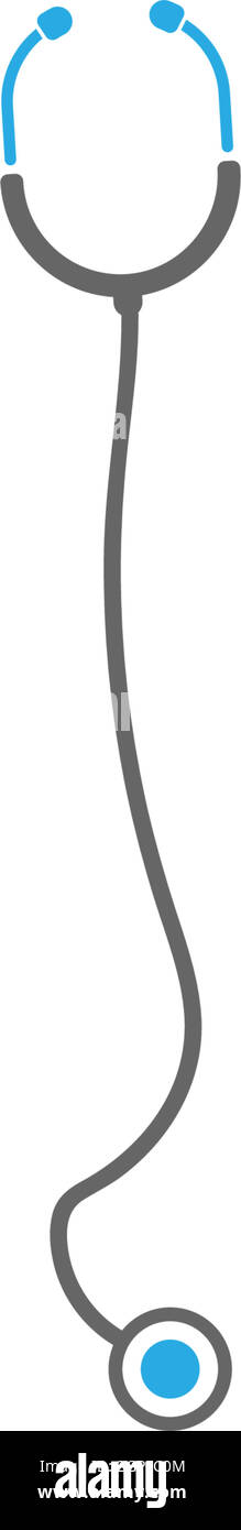 Medical concept cardiogram stethoscope Stock Vector Images - Alamy