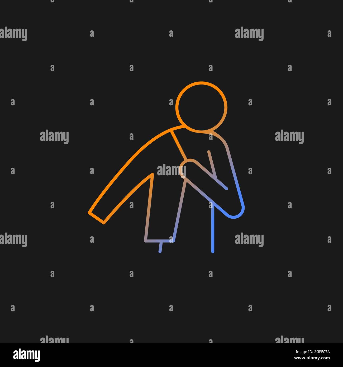 Dress up gradient vector icon for dark theme Stock Vector Image & Art ...