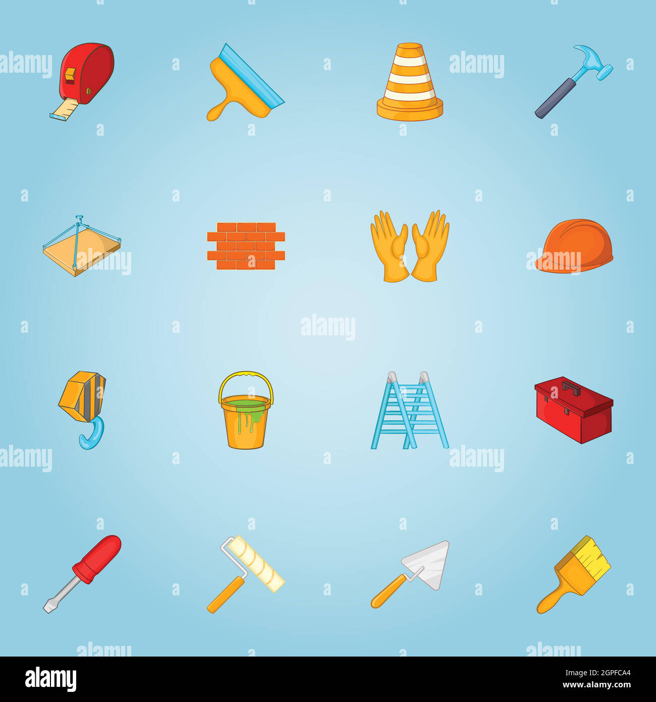 Cartoon Hardware Tools Collection Stock Vector Images - Alamy