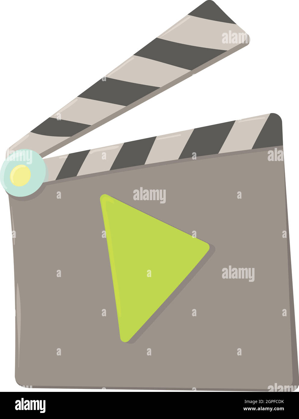 Cinema clapper icon cartoon Cut Out Stock Images & Pictures - Alamy