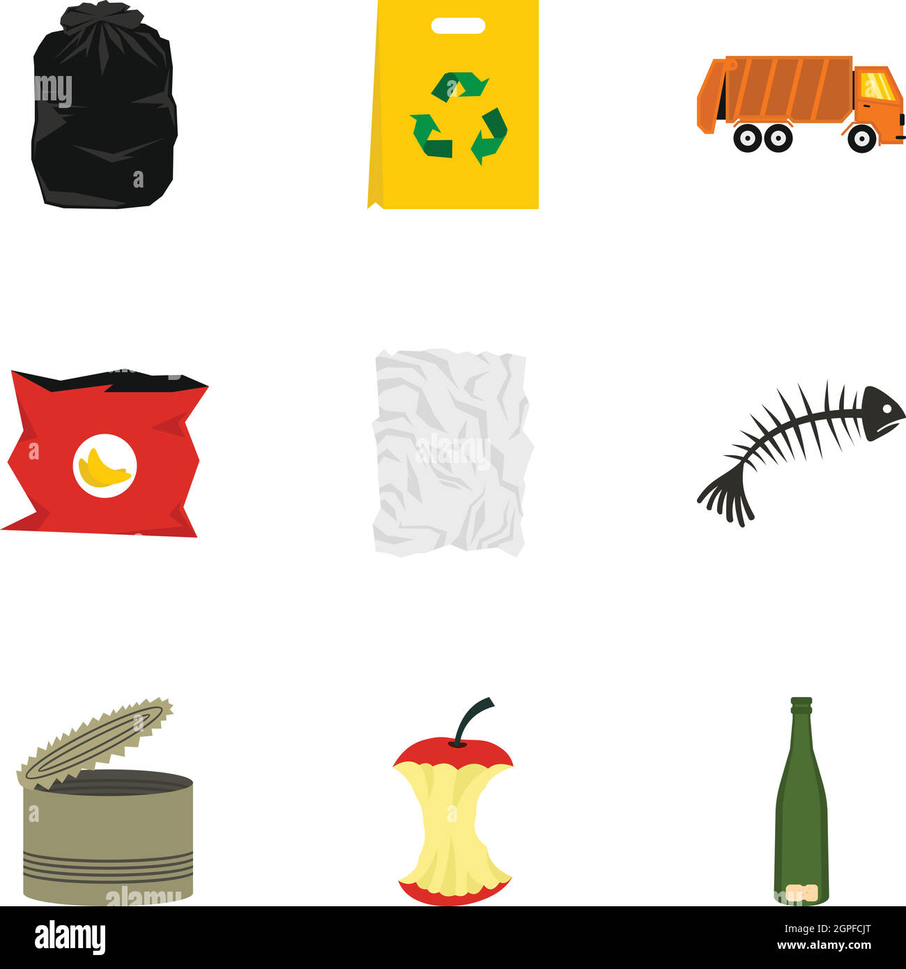 Types of waste icons set, flat style Stock Vector Image & Art - Alamy Types of waste icons set, flat style Stock Vector Image & Art - Alamy
