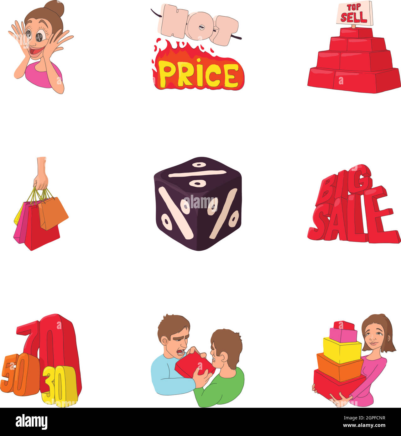 Black friday sales icons Stock Vector Images - Alamy