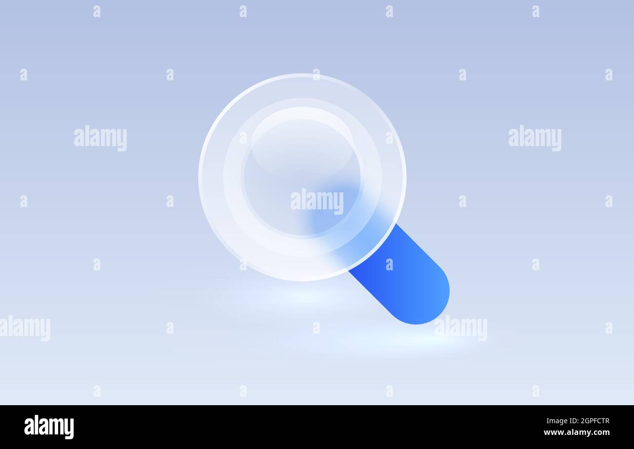 Glass search transparent icon, collection sign. Vector illustration ...