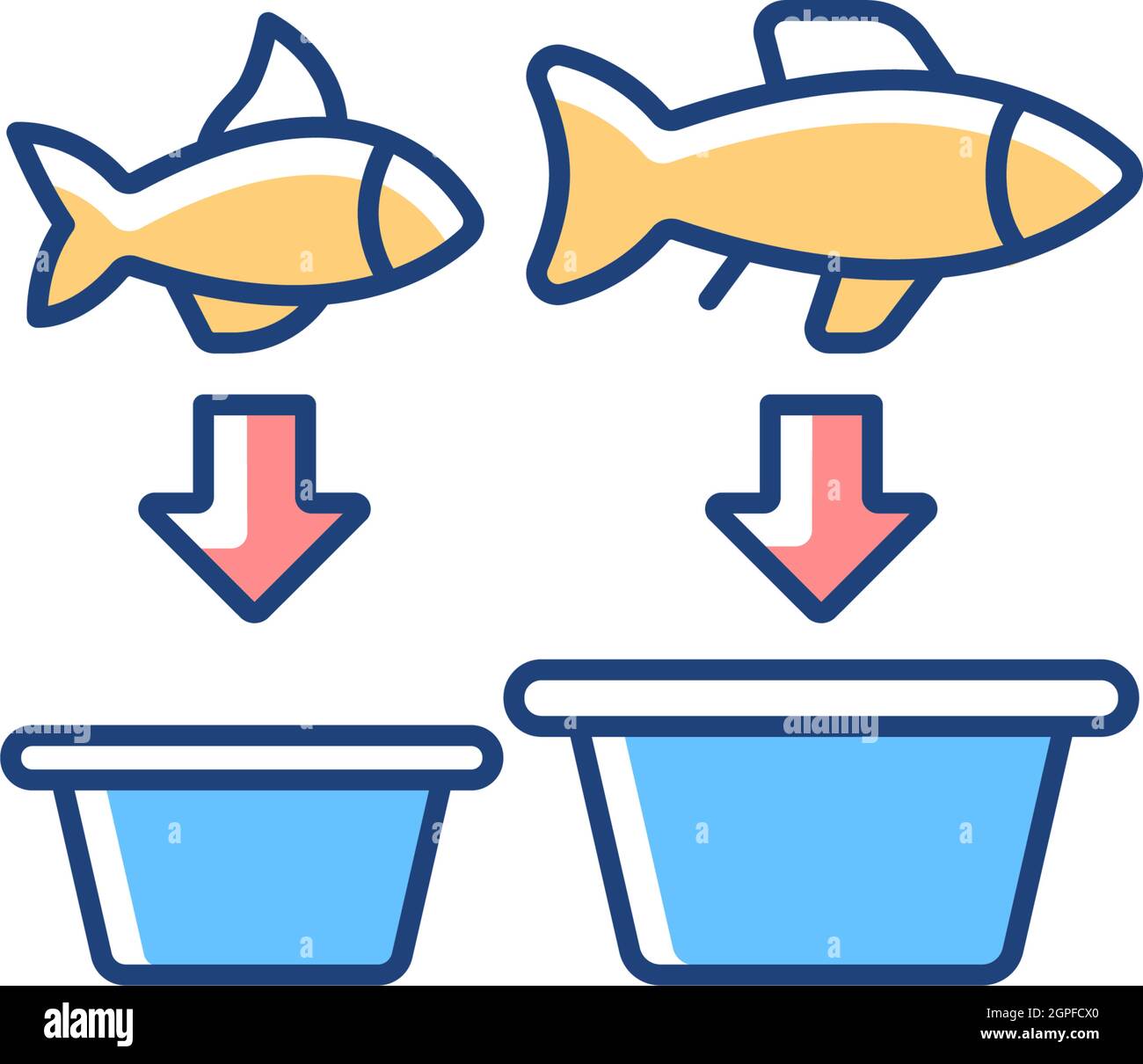 Fish sorting table Stock Vector Images - Alamy