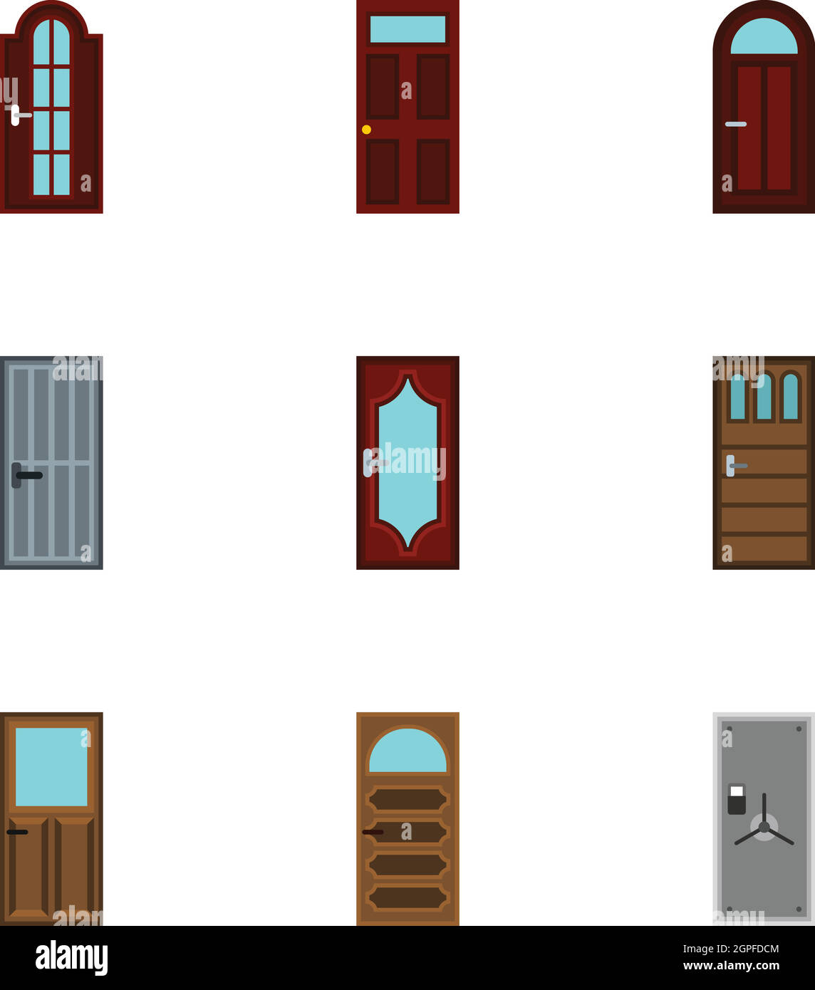Exterior doors icons set, flat style Stock Vector Image & Art - Alamy Exterior doors icons set, flat style Stock Vector Image & Art - Alamy