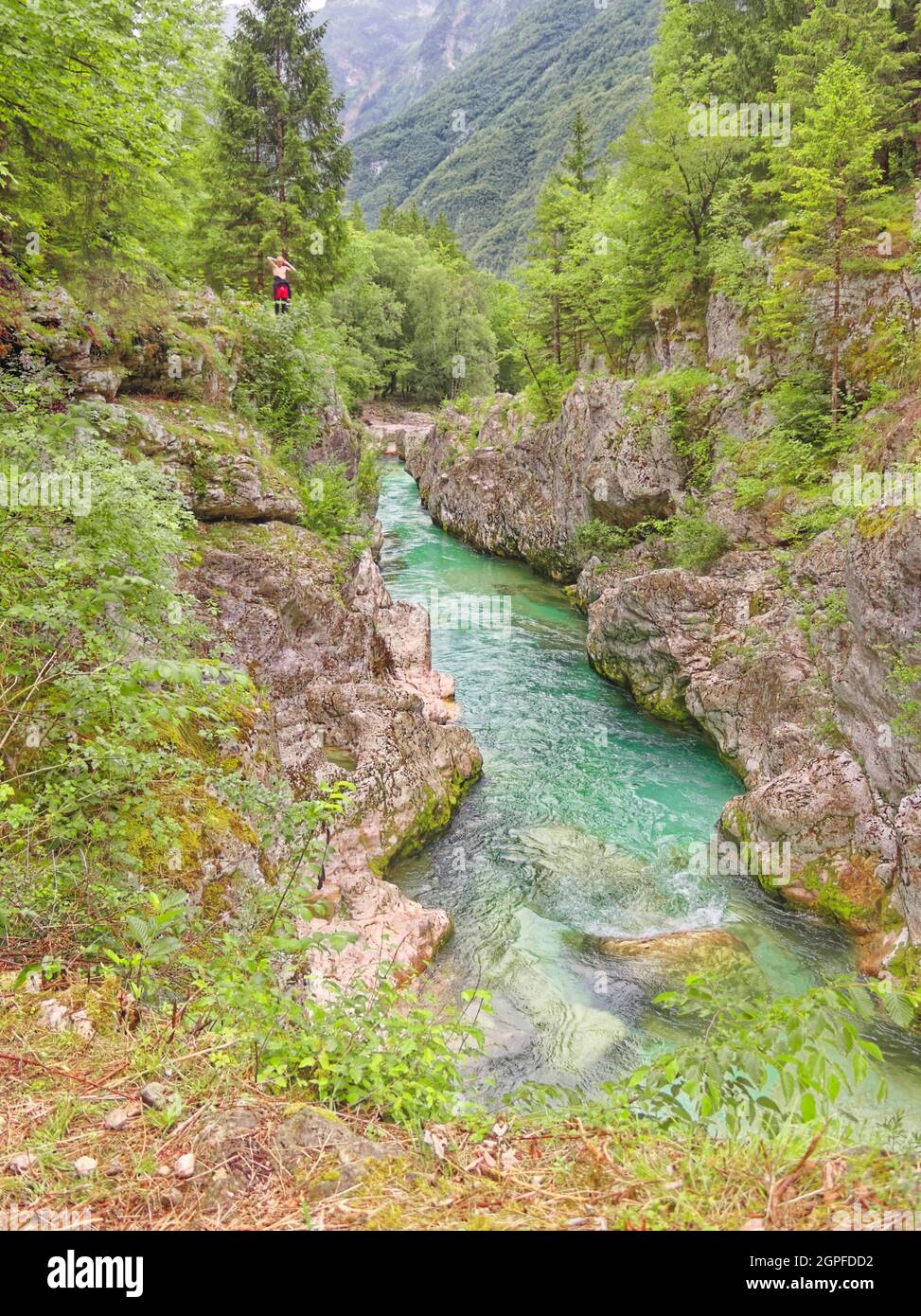 Soca valley from Slovenia Stock Photo - Alamy