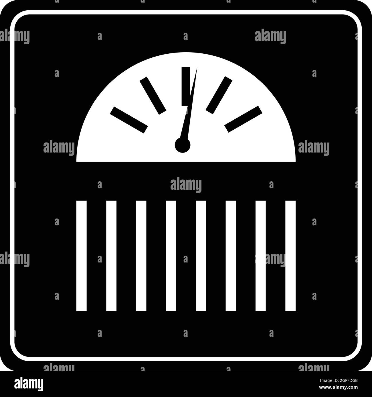 Black scale icon, simple style Stock Vector Image & Art - Alamy