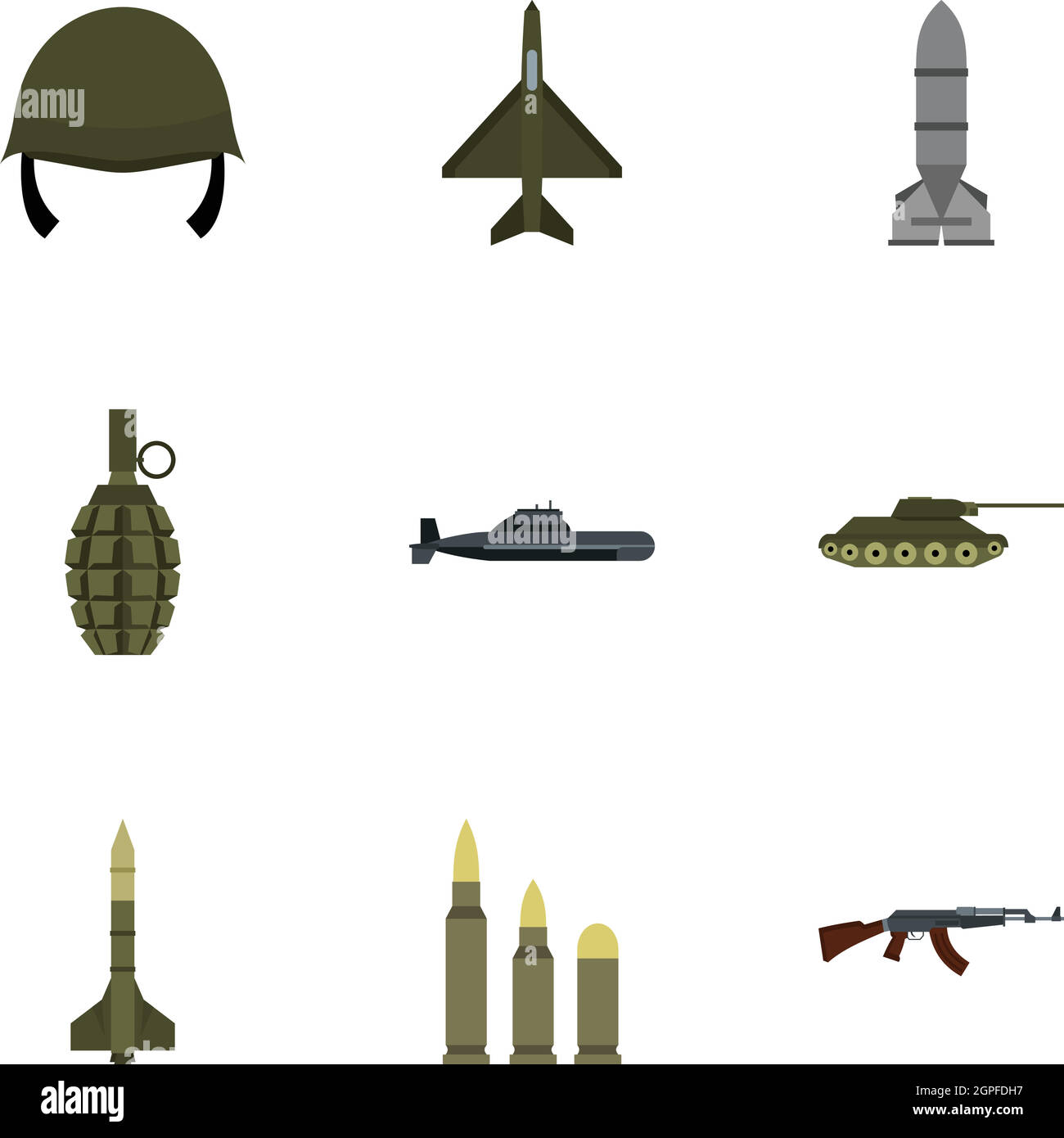 Military weapons icons set, flat style Stock Vector Image & Art - Alamy Military weapons icons set, flat style Stock Vector Image & Art - Alamy