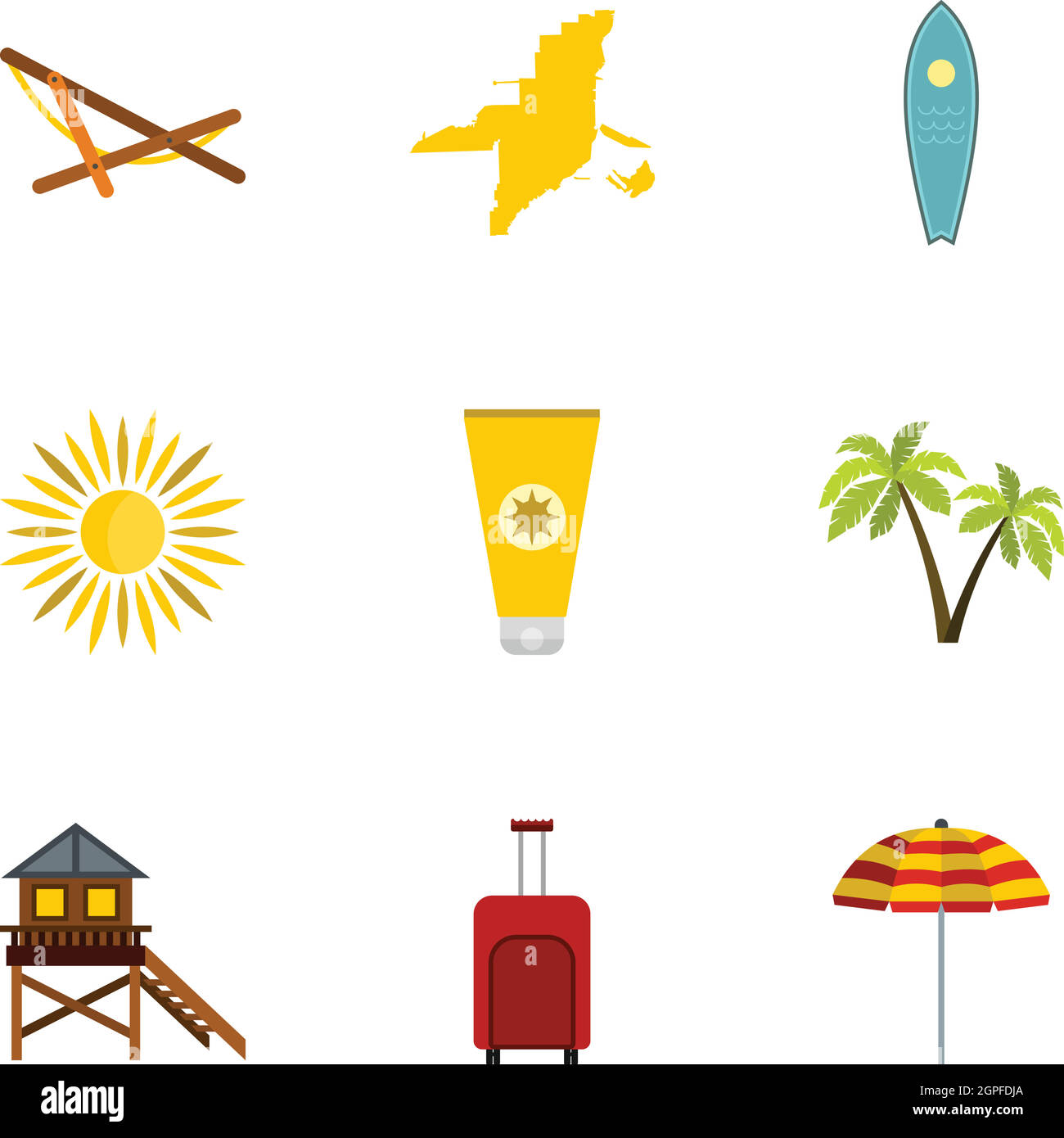 Relax holiday sunshine Stock Vector Images - Alamy