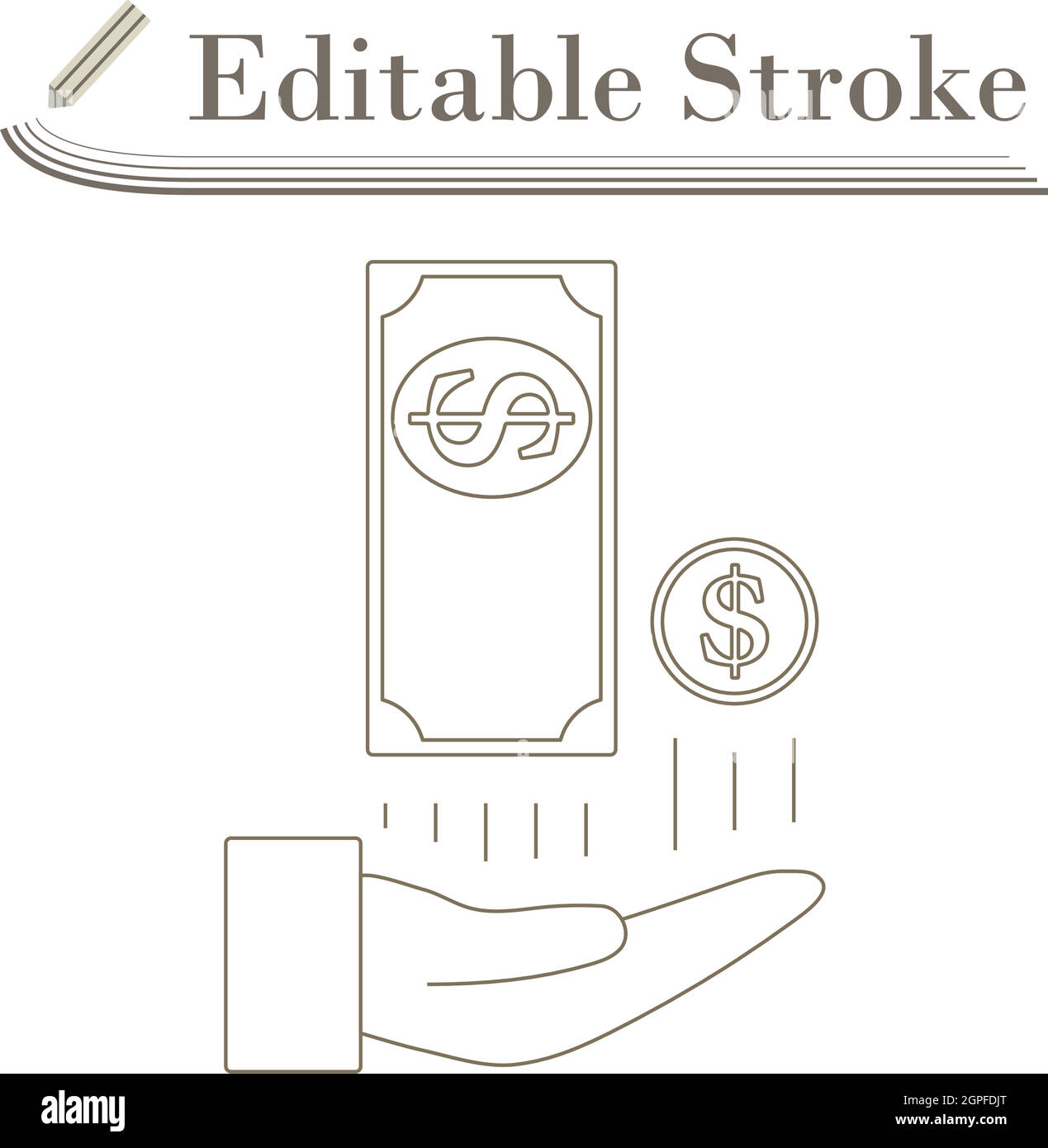 Money cash back icon Cut Out Stock Images & Pictures - Alamy