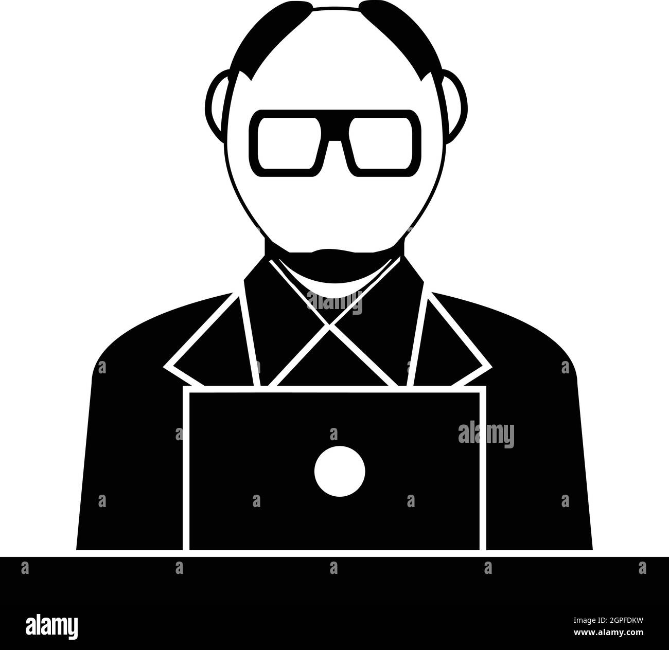 Security character Black and White Stock Photos & Images - Alamy