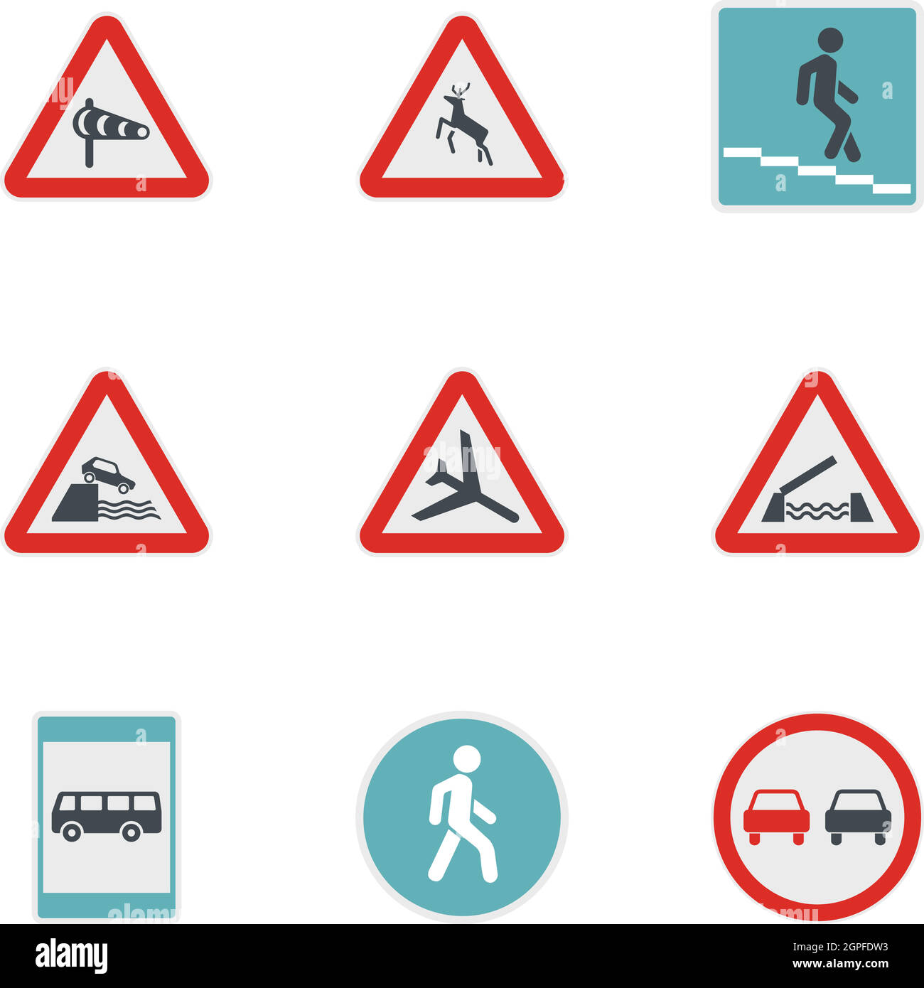 Warning sign icons on Stock Vector Images - Alamy