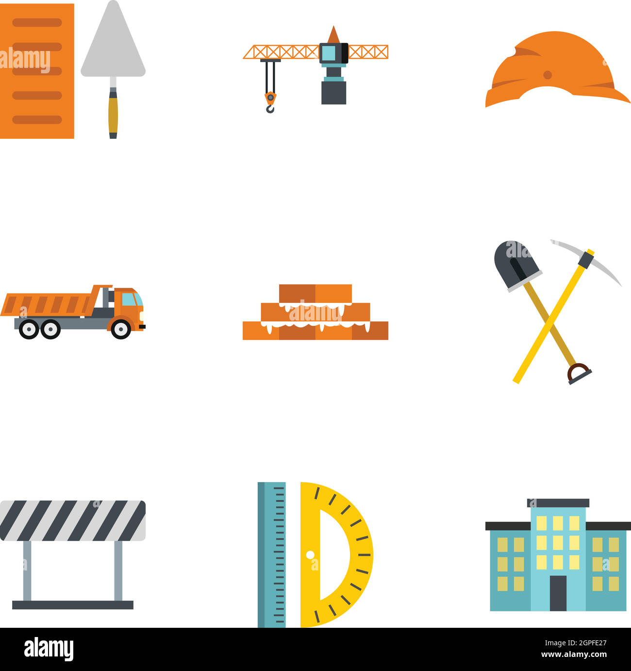 Repair icons set, flat style Stock Vector Image & Art - Alamy