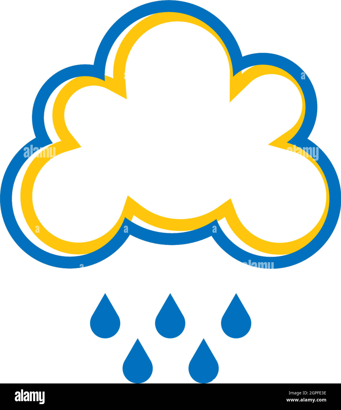 Cloud sky rainy nature Stock Vector Images - Alamy