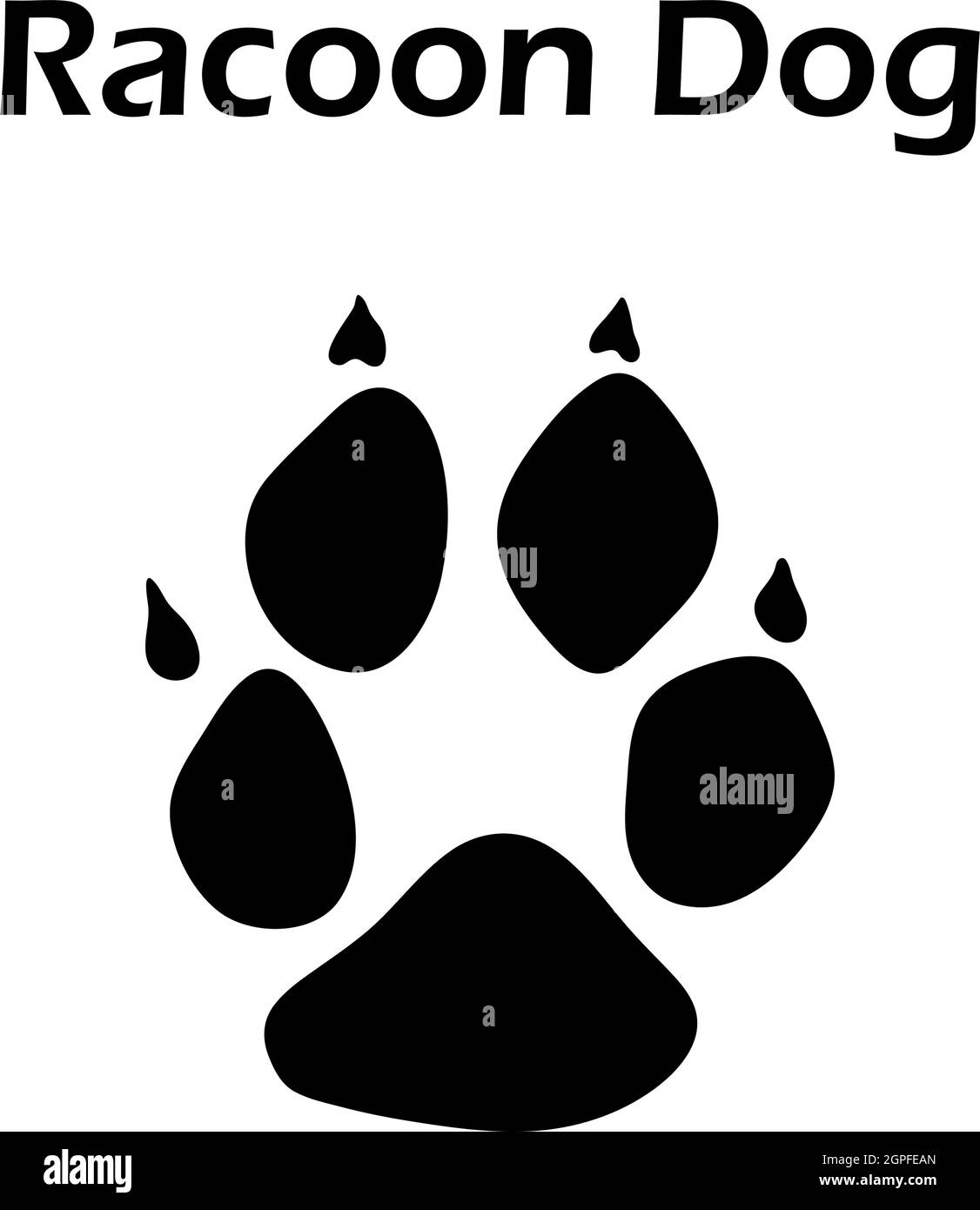 Dog footprint Stock Vector Images - Alamy