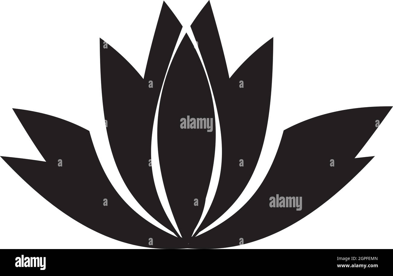 Lotus flower icon, simple style Stock Vector Image & Art - Alamy