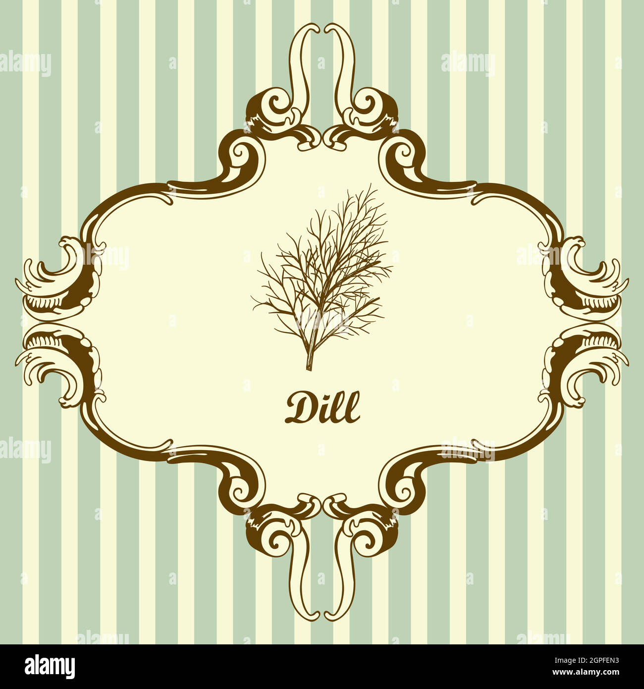Fresh organic dill background Stock Vector Images - Alamy