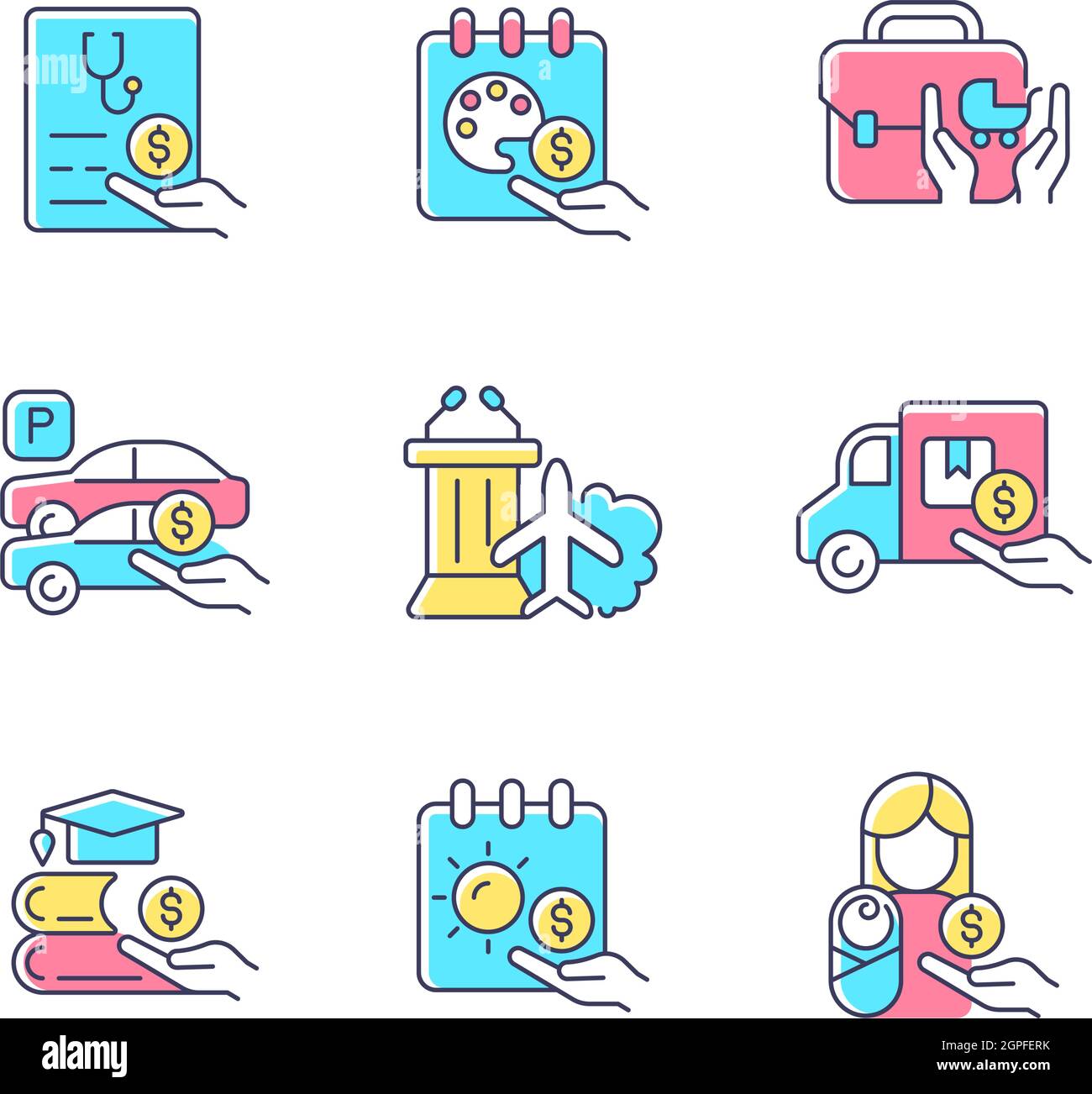 Employee benefit program Stock Vector Images - Alamy